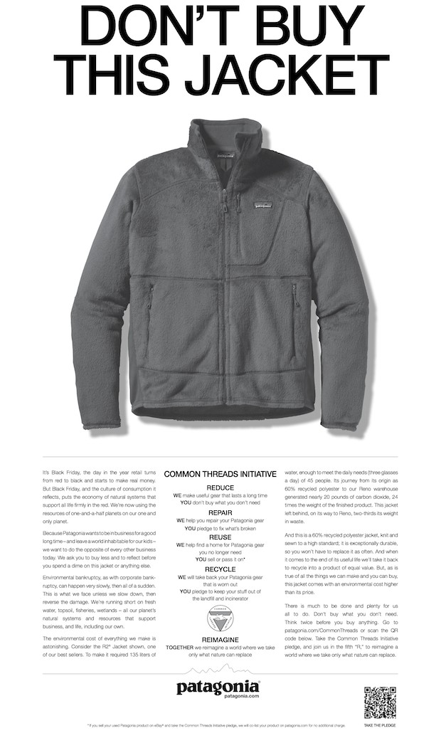 Patagonia、「買うな」と言って売上30%増の逆説 | ひろ🐼マーケストーリーレター